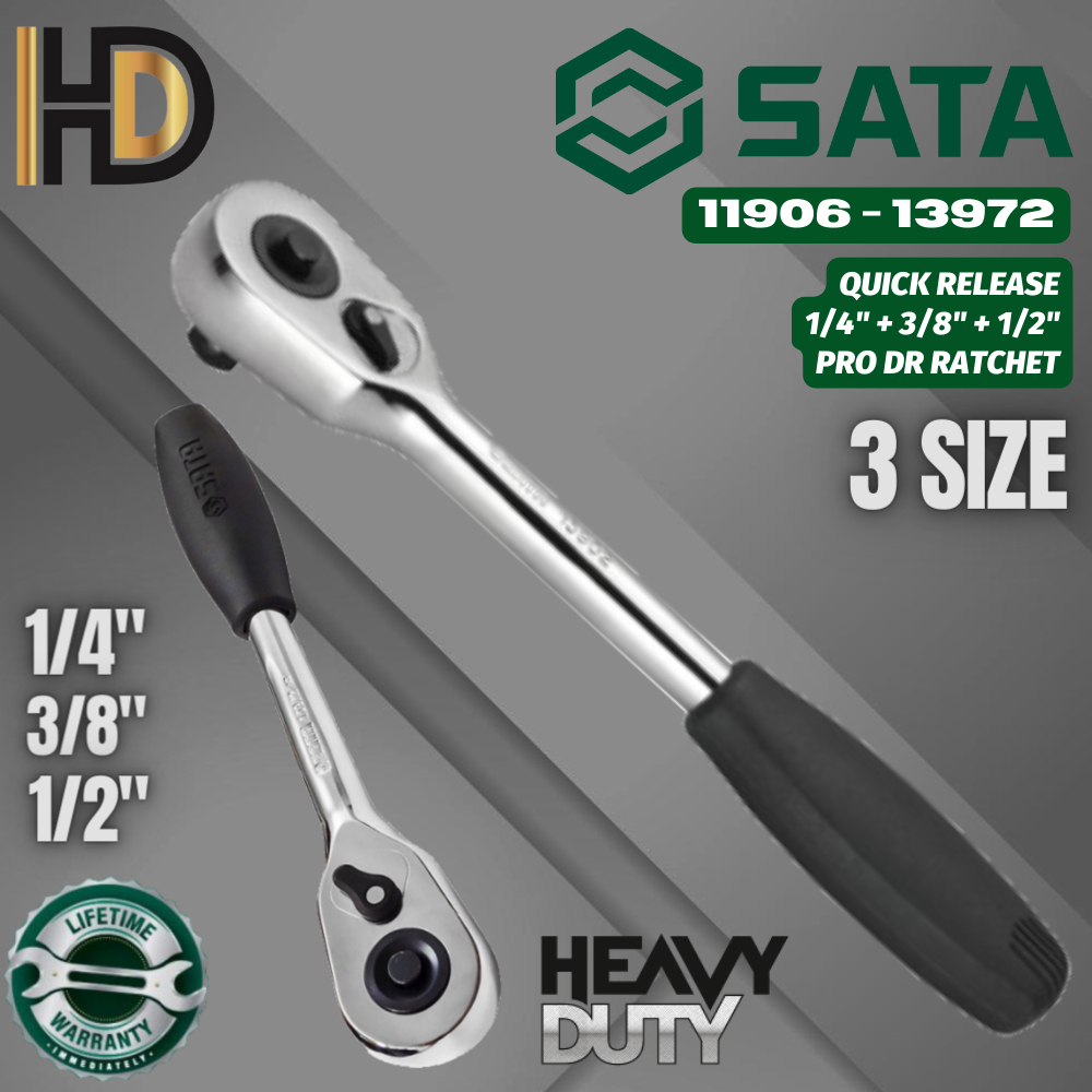 SATA Drive Quick Release Ratchet PRO / 1/4" + 3/8" + 1/2" Pro Ratchet ...