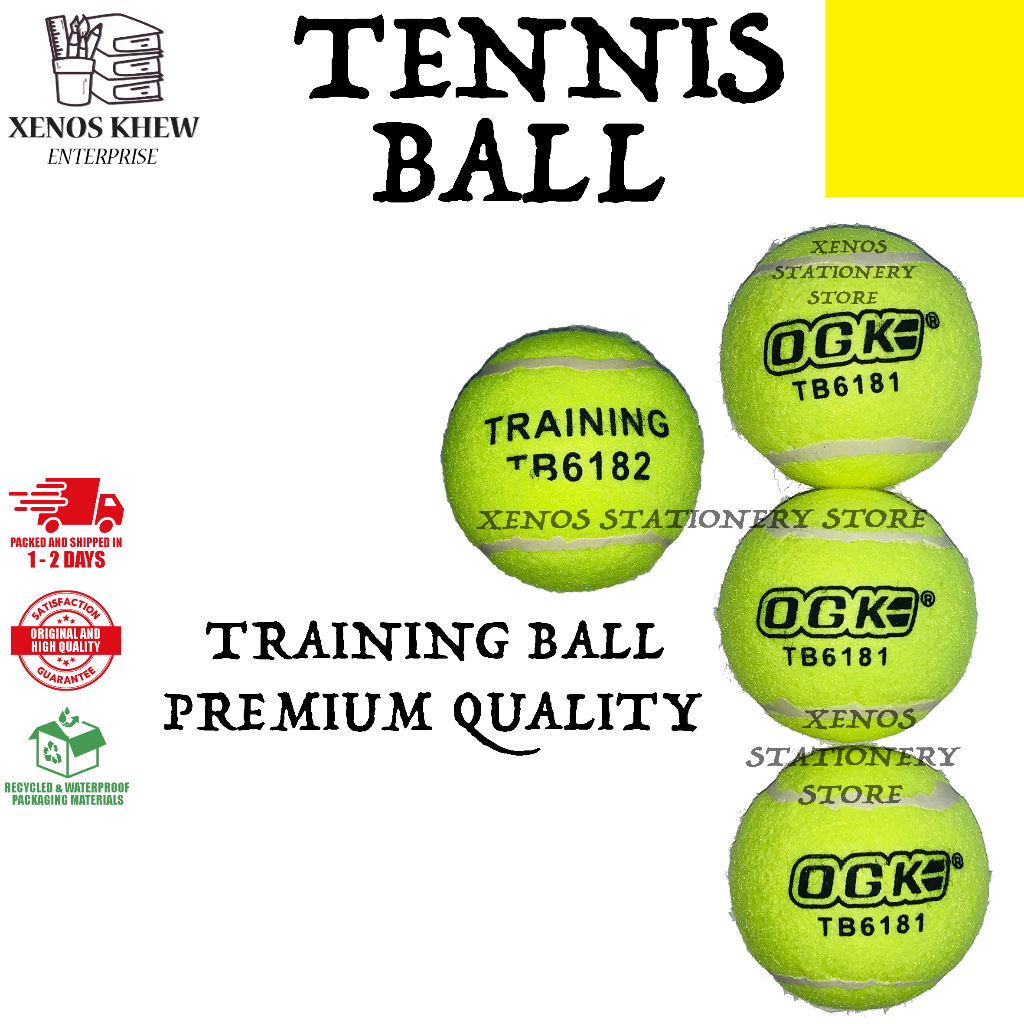 OGK TENNIS BALL TB6181 (3'S) / OGK TENNIS BALL TB6182 (READY STOCK ...