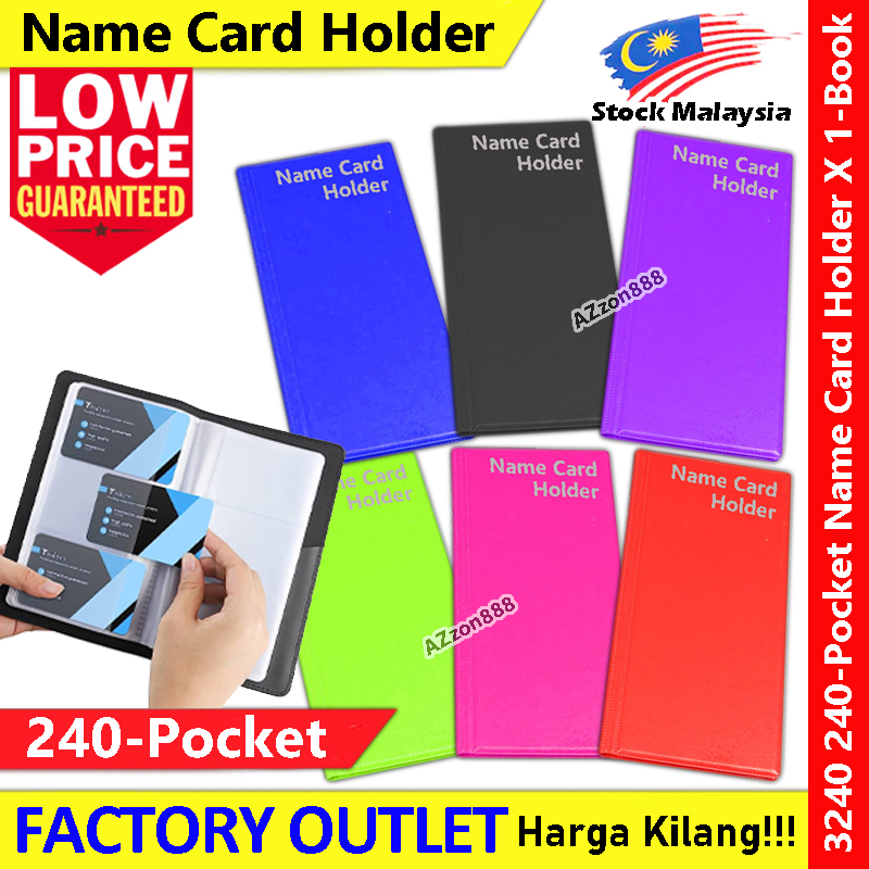 240-Pocket Name Card Holder X 1-Book #3240 #240pocket #NameCardHolder ...