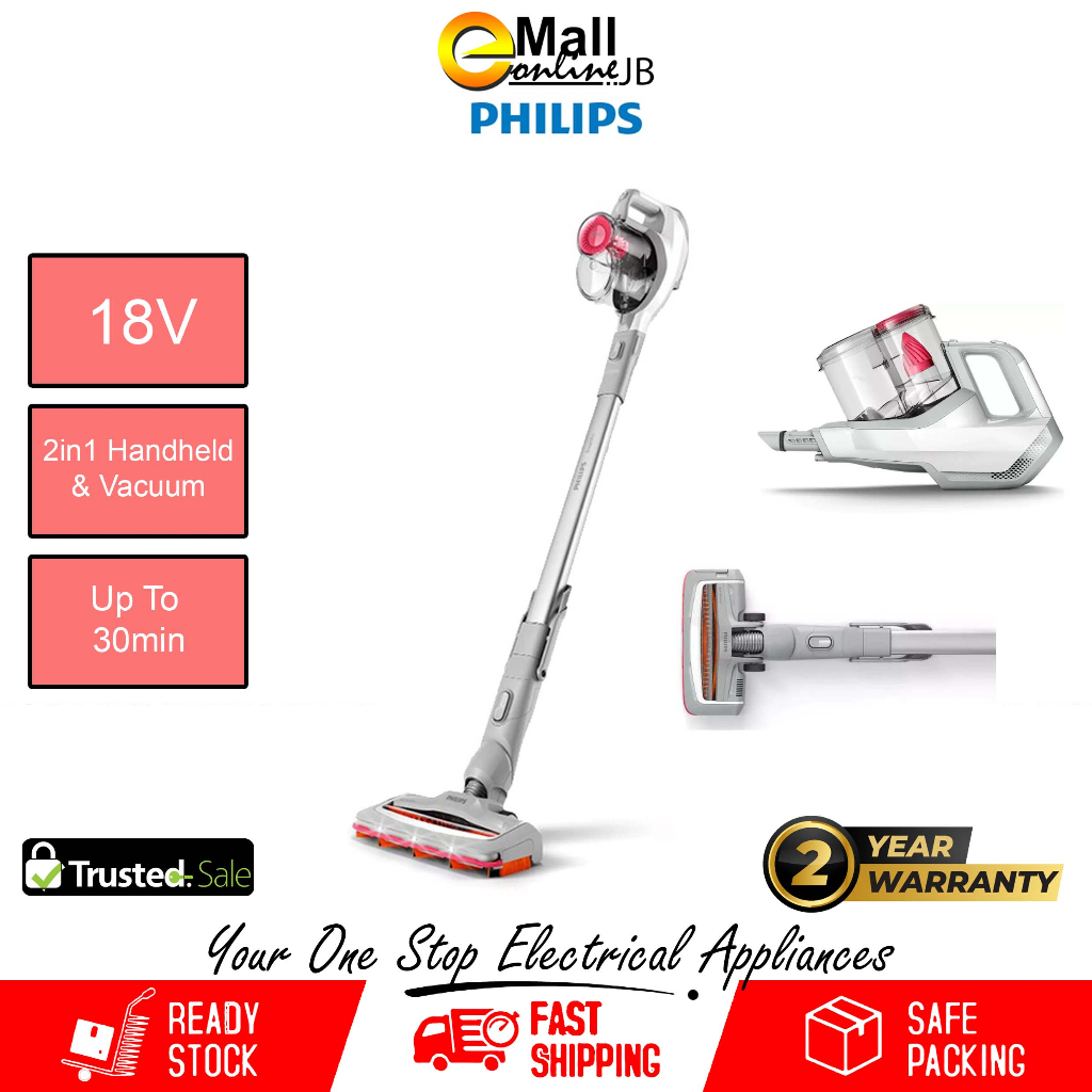 Philips FC6723/01 SpeedPro Cordless Stick Vacuum Cleaner | Shopee Malaysia