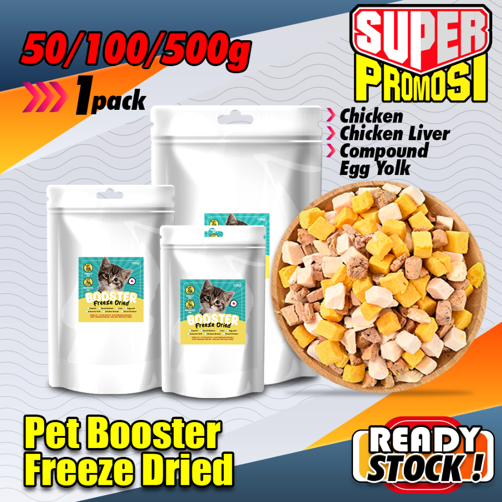 High Protein Cat Booster Freeze Dried Cat Treats/ Snack Makanan Ringan ...