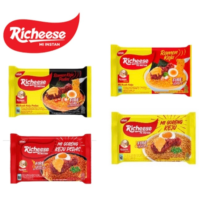 NABATI RICHEESE Instant Noodle Ramen Soup Goreng Buy 5 Free 1 | Shopee ...