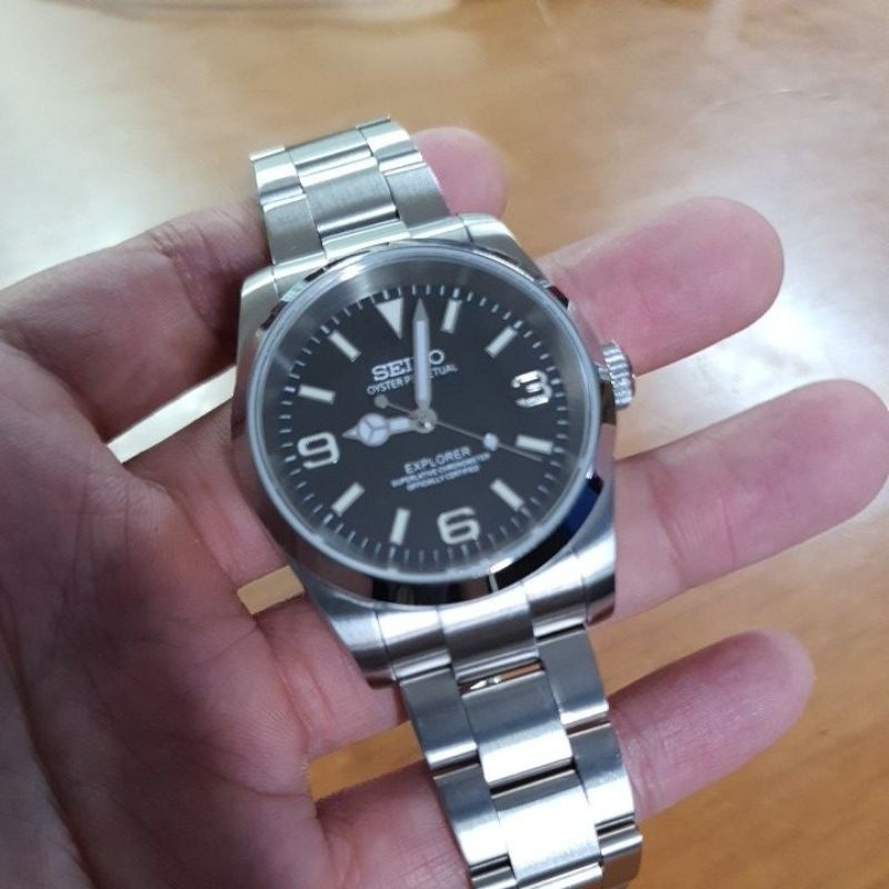 Seiko Explorer - Custom Mod Homage, automatic | Shopee Malaysia