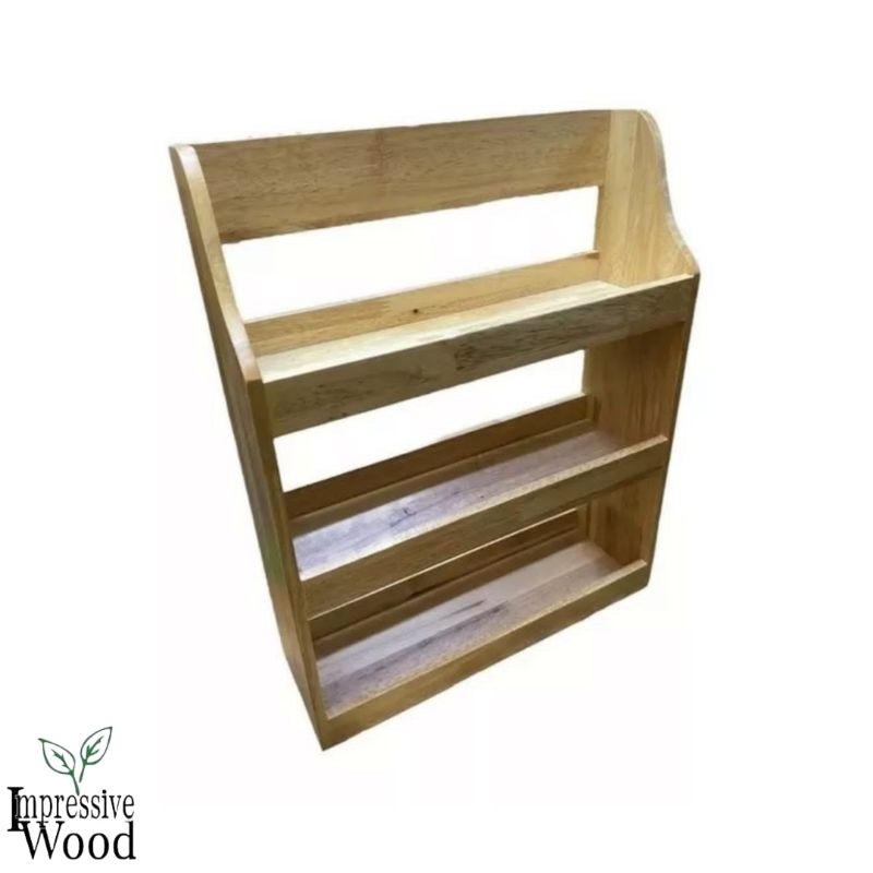 WOODEN SPICE RACK (Rak Rempah Kayu Getah) | Shopee Malaysia