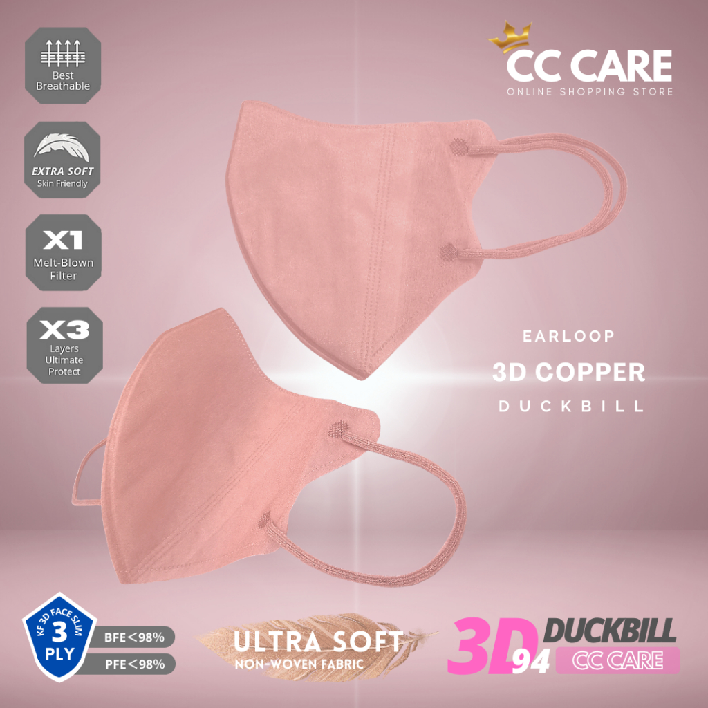 Earloop 6D | 3D | KF94 | KN95 Adult Color Disposable Face Mask ...