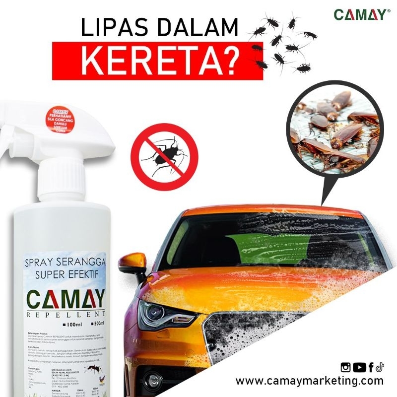 SPRAY LIPAS COCKROACH ORGANIK NATURAL CAMAY | Shopee Malaysia