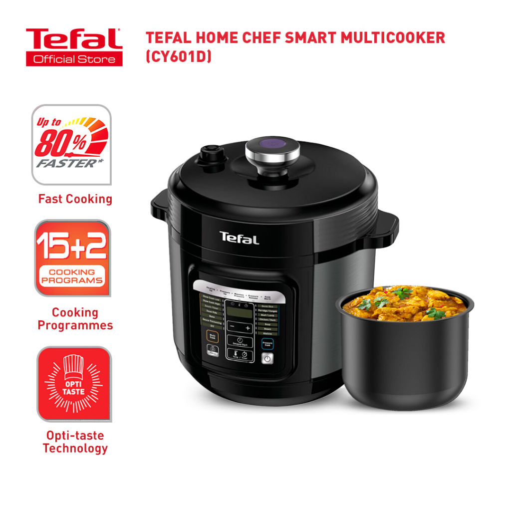 Tefal Home Chef Smart Multicooker 6L (CY601) (without extra pot ...