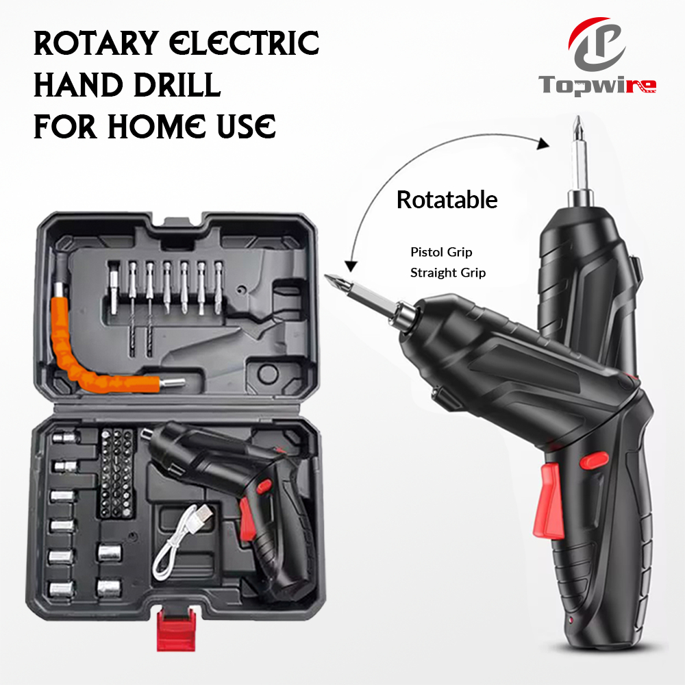 Electric Screwdriver Set Rechargeable 4.2V Cordless Screwdriver Kit ...
