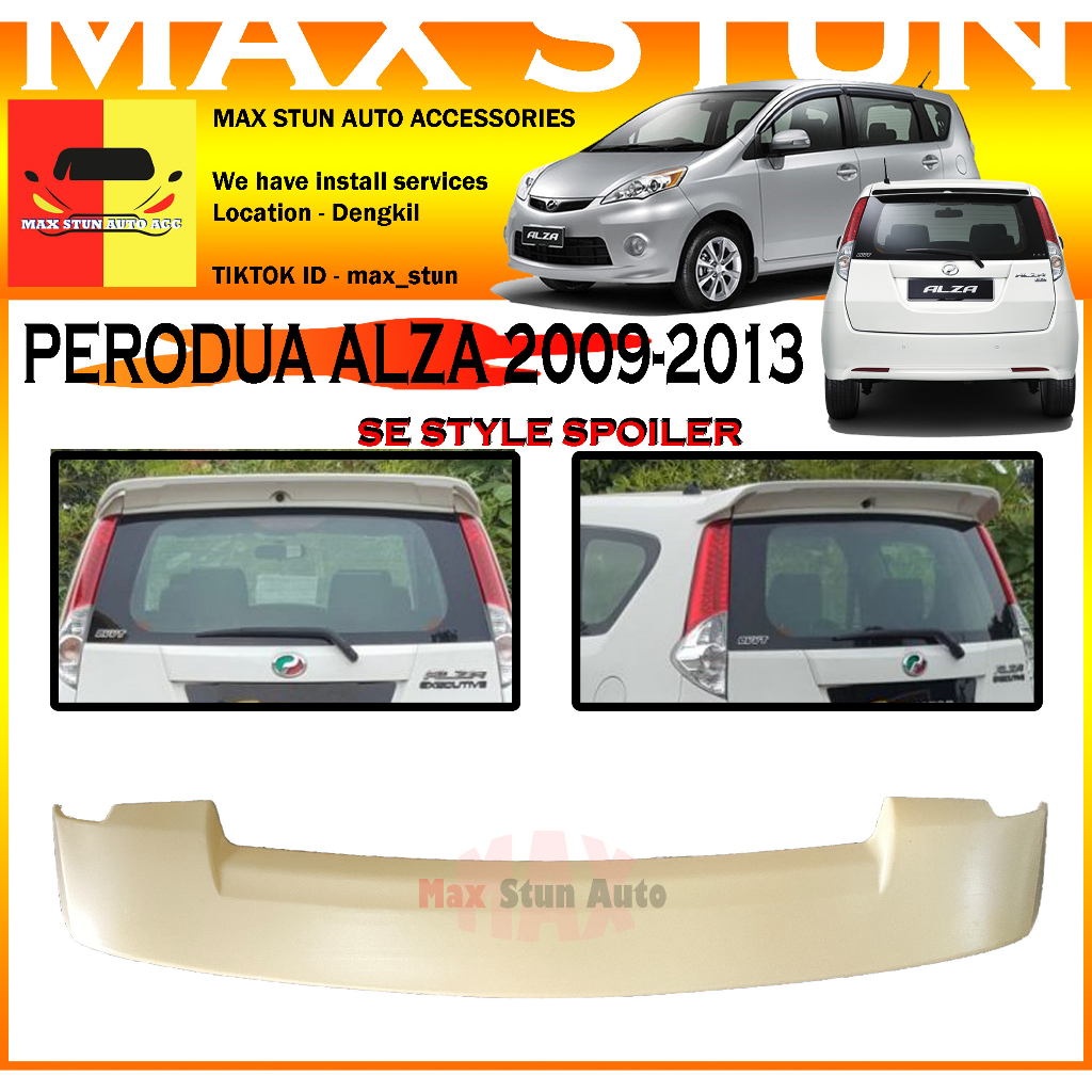 PERODUA ALZA 2009-2013 SE SPOILER SE STYLE REAR TRUNK SPOILER ALZA LAMA ...