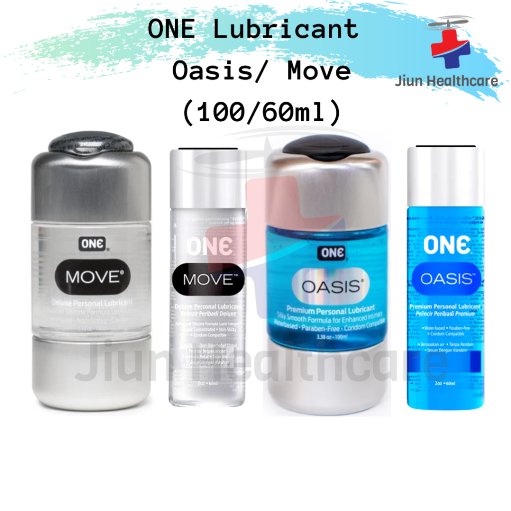 ONE Lubricant Oasis Water-Based/ Move Silicone Based Lubricant (60ml ...