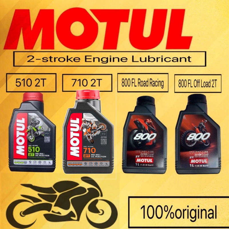 Motul 2T 2-stroke Engine Lubricant 510 2T @ 710 2T @ 800 2T off road ...