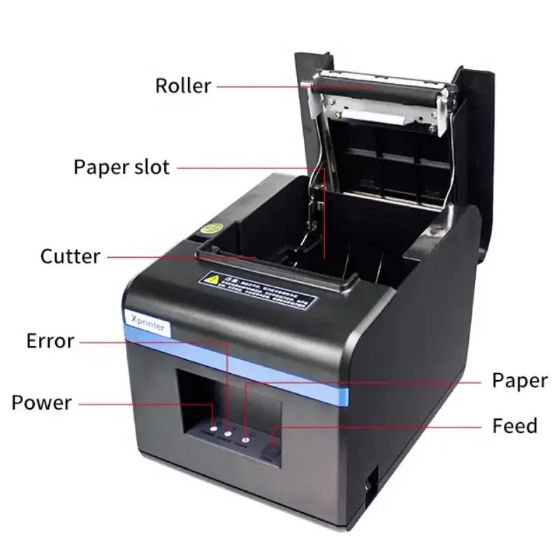 XPrinter XP-N160II Thermal Receipt Printer 80mm-USB/Lan/Serial ...