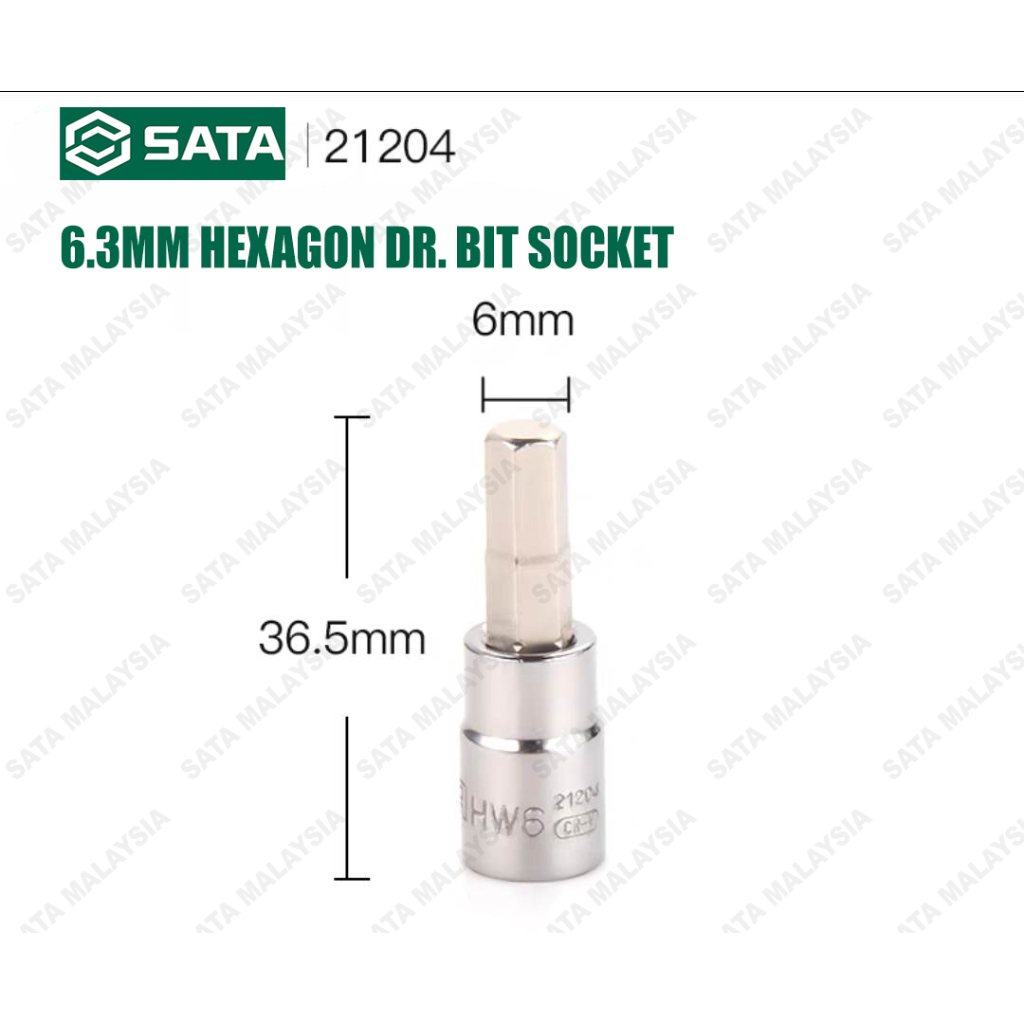 1/4" 3/8" 1/2" SATA Hex Bit Socket Allen Key Socket Impact Hex Bit ...
