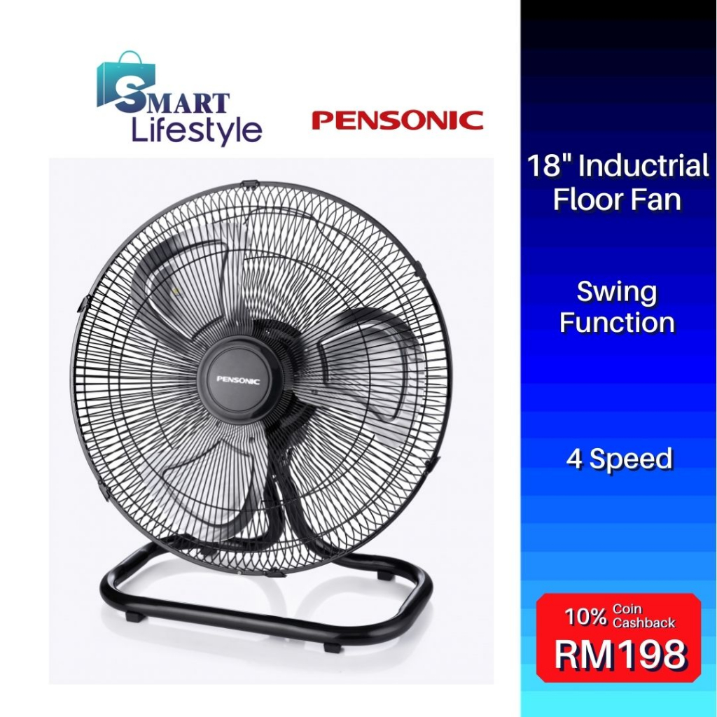 Pensonic Industrial Floor Fan (18") PFF-1800 | Shopee Malaysia