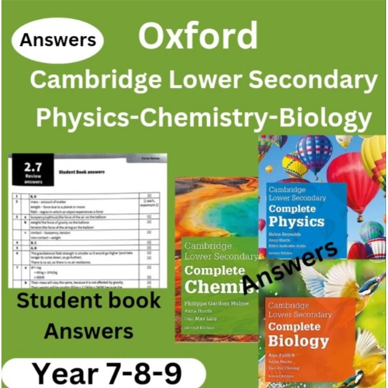 SC.51🌟Lower Secondary🌟Complete Physics-Chemistry-Biology🌟Student book ...