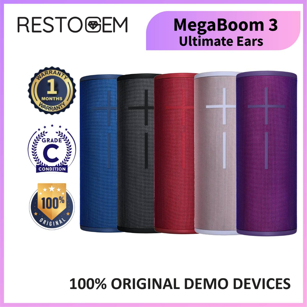 Ultimate Ears Mega Boom 3 Portable Bluetooth Speaker 100% Original U S ...