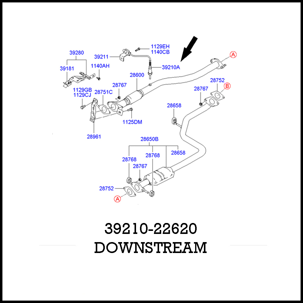 Hyundai Accent LC 1.5 Genuine Mobis Oxygen Sensor (Upstream 39210-22610 ...