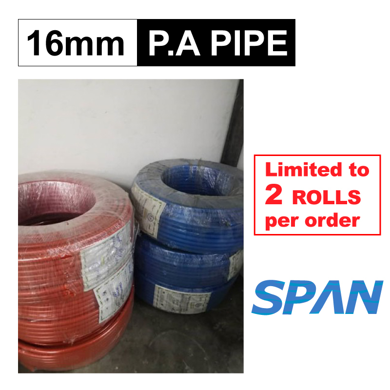 PA PIPE - POLY Aluminium Pipe 16mm with SPAN cert 25m 50m 100m | Shopee Malaysia