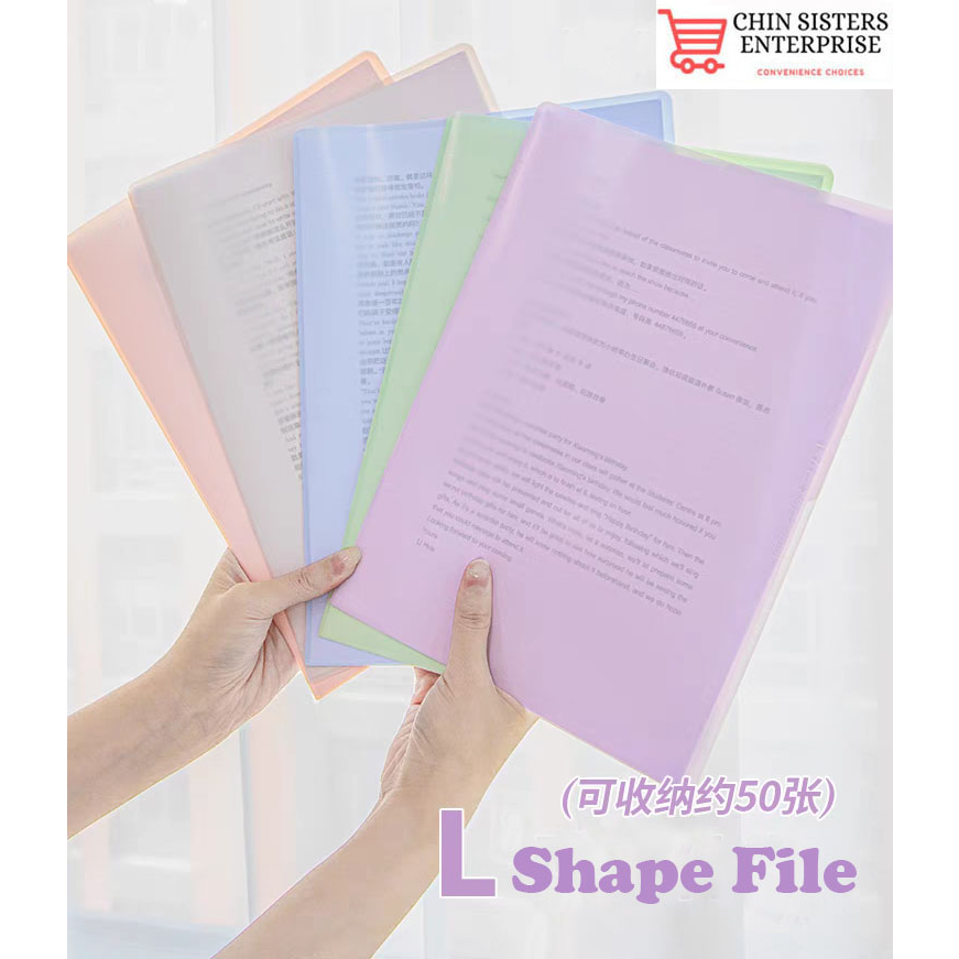 5pcs/10pcs Set Fail L Saiz A4 Morandi L Shape File Folder Paper ...