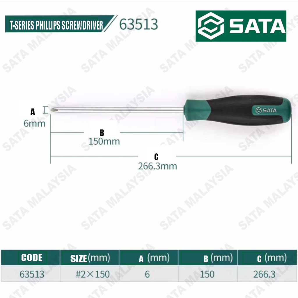 SATA T-Series Screwdriver Philips Screwdriver Slotted Screwdriver/Cross ...