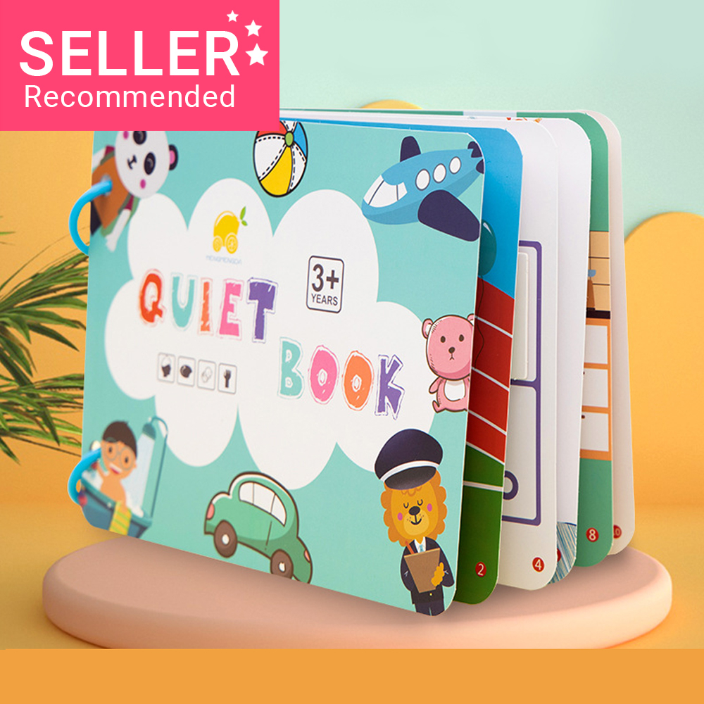 Quiet Book Busy Book Kids Learning Book Reusable Sticker Book Activity ...