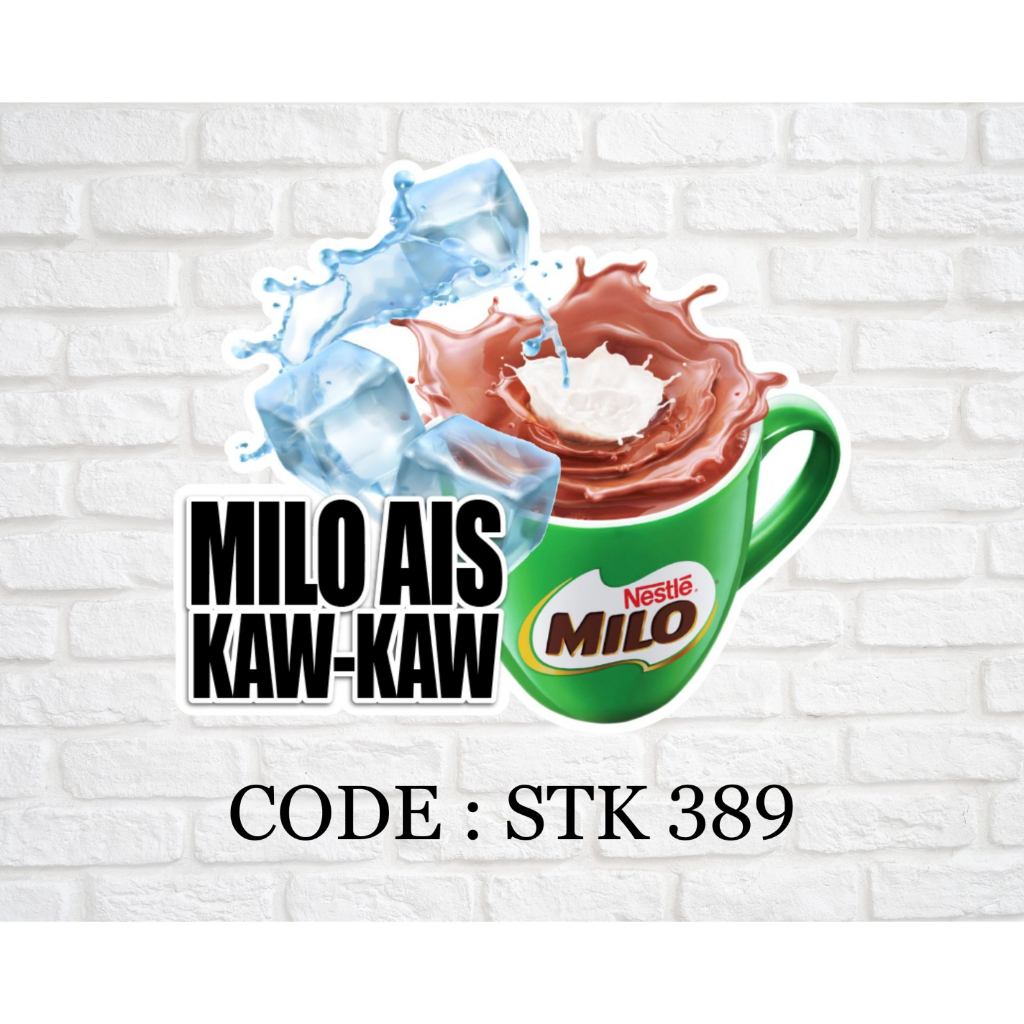 STICKER AIR MILO | STICKER PRODUK MILO | STICKER MILO AIS | MILO IKAT ...