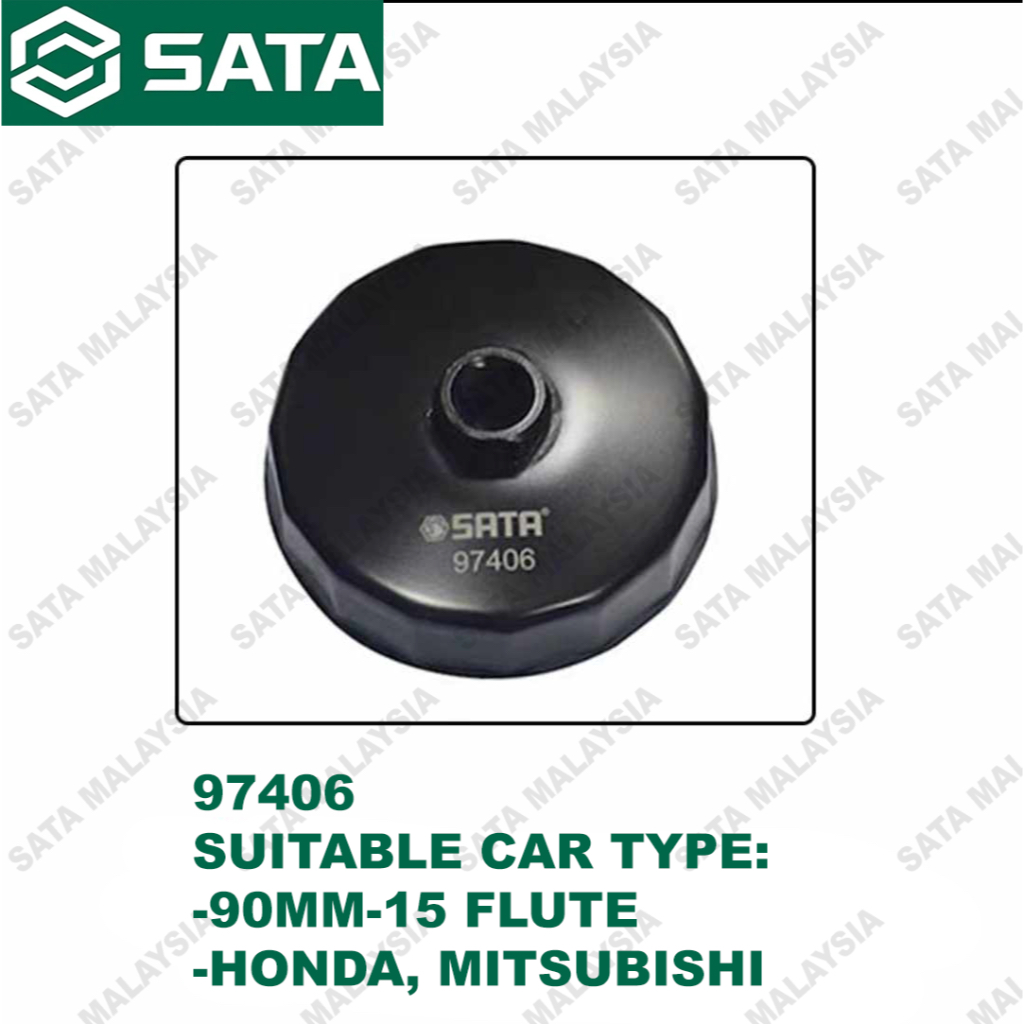 SATA End Cap Oil Filter Wrench 65MM-93MM Anti-Slip Cap Penutup Hujung ...