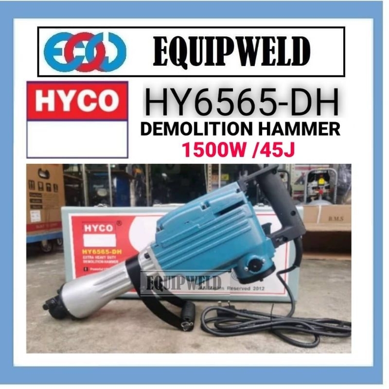 HYCO HY6565-DH DEMOLITION HAMMER 1500W 45J (EXTRA HEAVY DUTY) PH65 ...