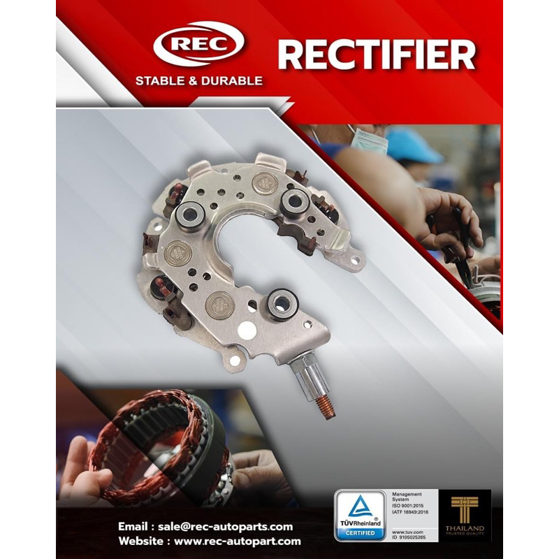 DRL-210 ALTERNATOR RECTIFIER 80AMP FOR TOYOTA HILUX VIGO,VIOS NCP93 ...