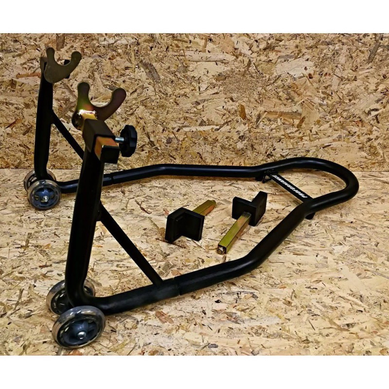 MOTORCYCLE Rear Paddock Stand 2 IN 1 Universal Rear Import Pad Dock ...