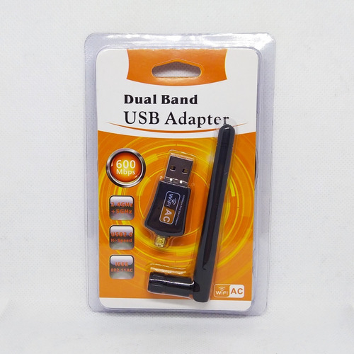Wifi Receiver 600Mbps Dual Band 5GHz Wireless Lan USB PC WiFi Adapter ...