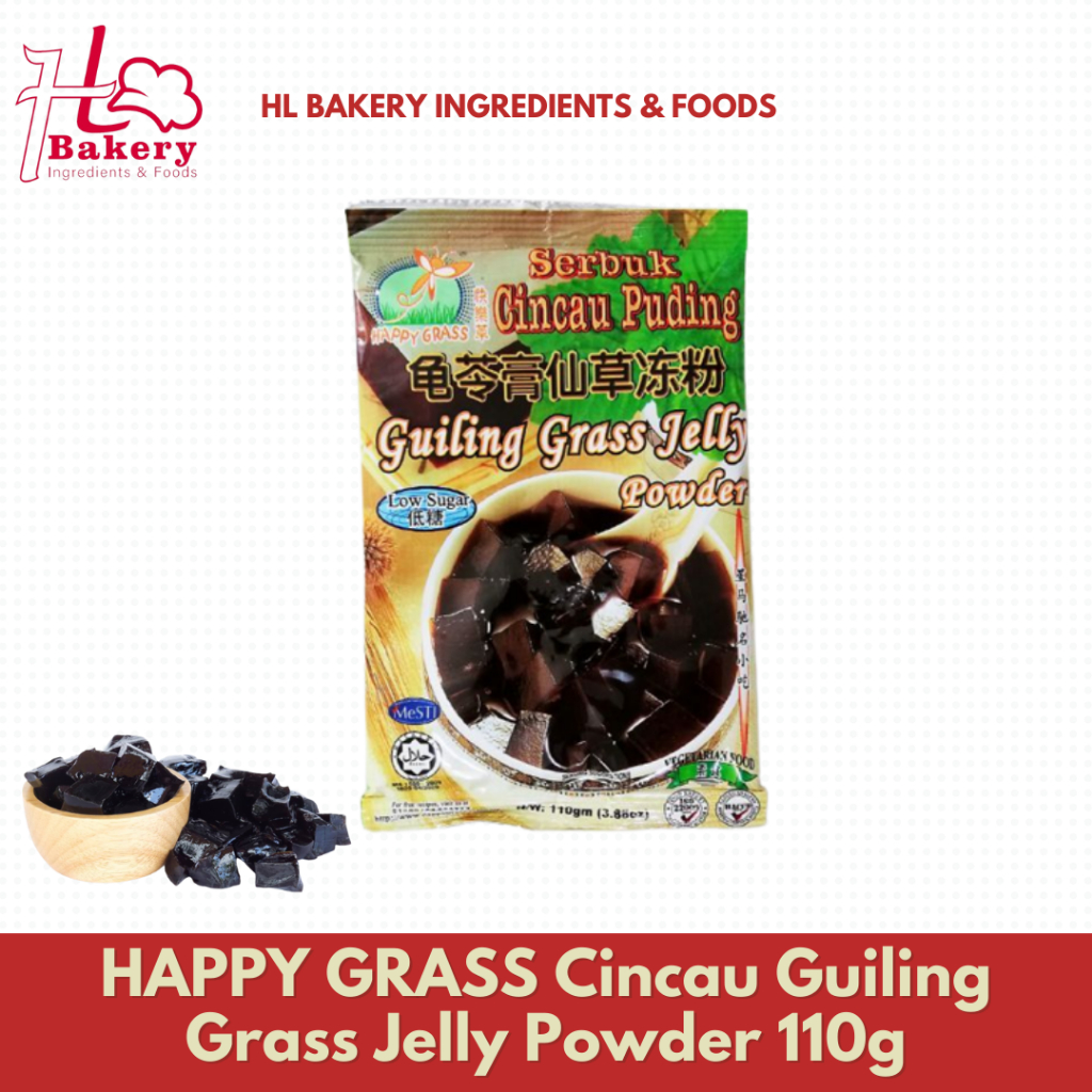 HAPPY GRASS Cincau Guiling Grass Jelly Powder 110g | Shopee Malaysia