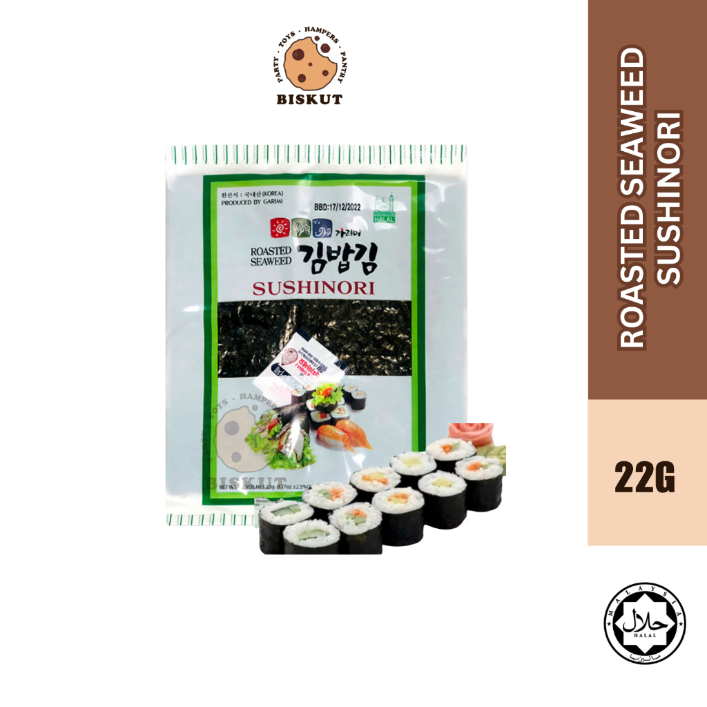 [READY STOCK]HALAL Korea Roasted Seaweed 10's/Sushinori Seaweed 10's ...