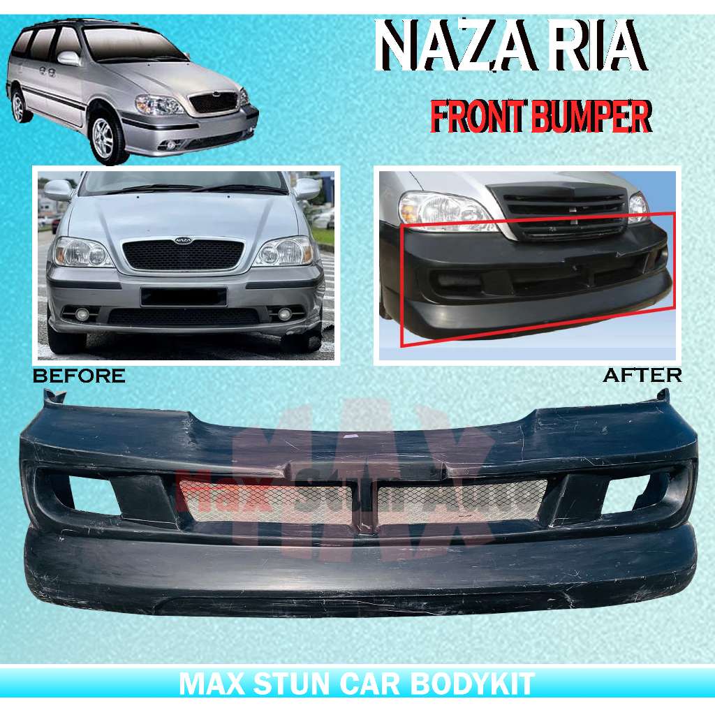 NAZA RIA VIP STYLE FRONT BUMPER MATERIAL FIBER BUMPER DEPAN CR BODYKIT ...