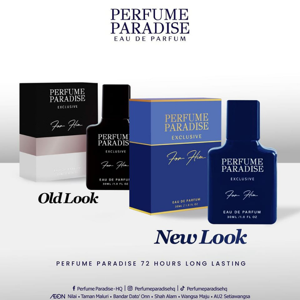 Perfume Paradise Exclusive / Baru New Look Blue Box For Him Men Lelaki ...