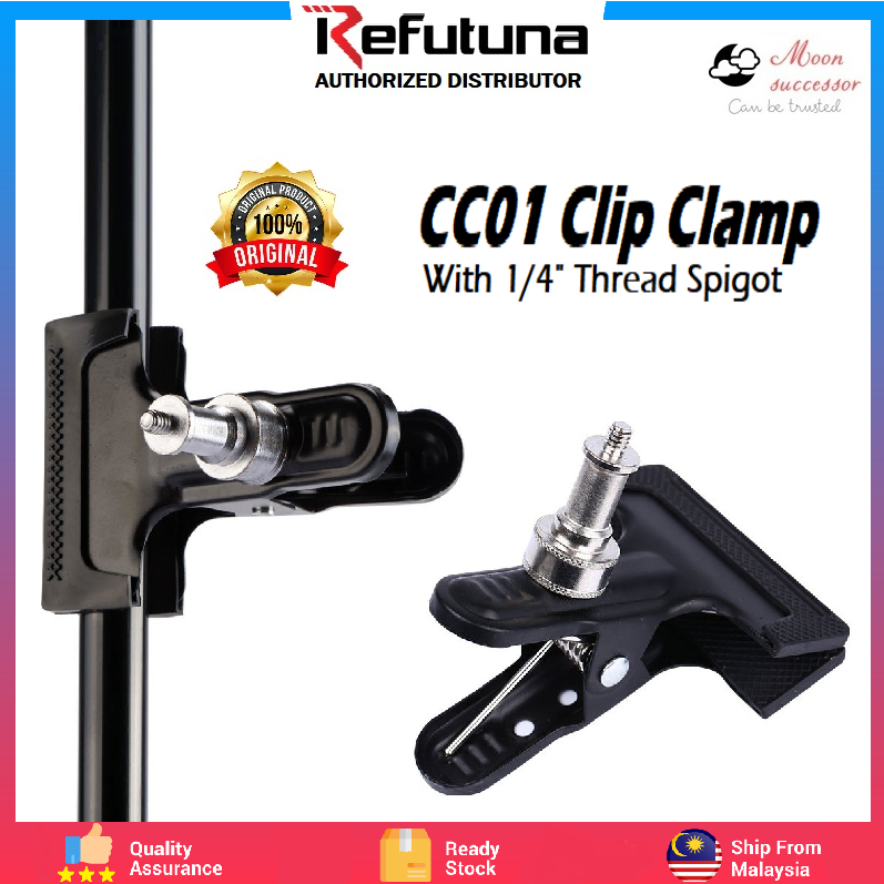 Refutuna CC01 Heavy Duty Metal Camera Clamp Clip with 1/4" Screw ...