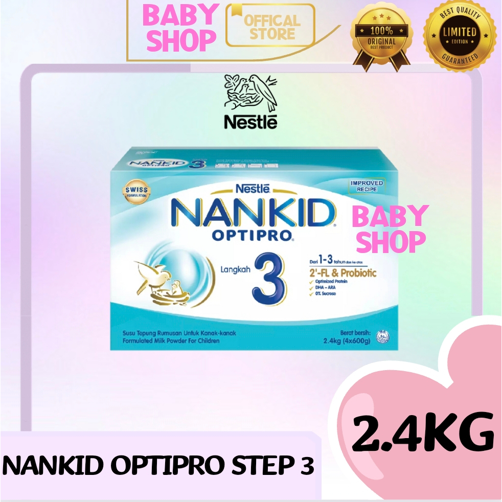 Nestle NANKID OPTIPRO Step 3 (2.4kg) Exp: 02/2024 (Online Exclusive ...