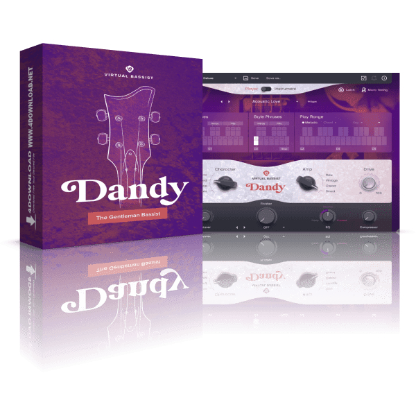 🎹 Virtual Bassist DANDY 𝐯𝟐.𝟒.𝟎 (Win/Mac) VST3, *AAX, AU x64 🎵 uJAM 🎹 Virtual Instruments ...