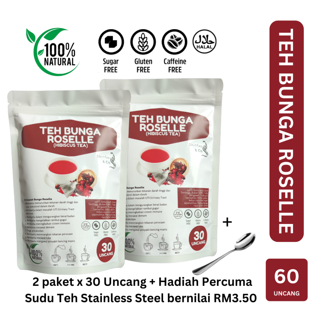 Teh Bunga Roselle | Hibiscus Tea | Shopee Malaysia