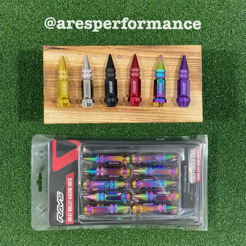 Rays Carbon Steel Spike Nut Wheel Nut Tayar Nat Tajam Nut Berduri Nat ...