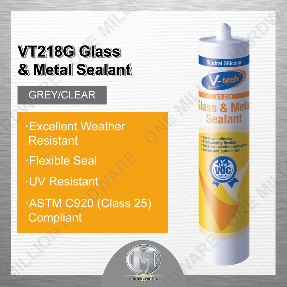 VT218C Metal & Glass Sealant | Neutral Silicone For Roof Gaps | Silicon For Metal Roofing ...
