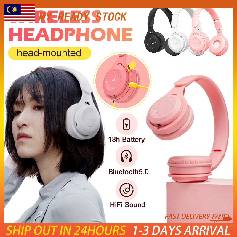 Y08 Wireless Bluetooth Macaroon Hi-Fi Stereo Headset with Microphone ...