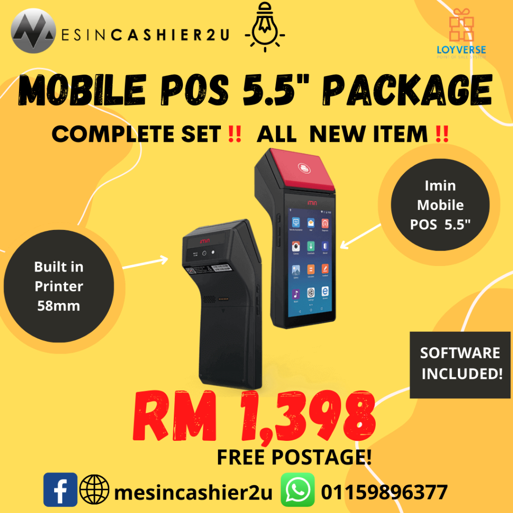 🔥HOT ITEM!!🔥All in One POS Terminal iMin Touch POS Android POS System Mesin Cashier Restaurant F ...