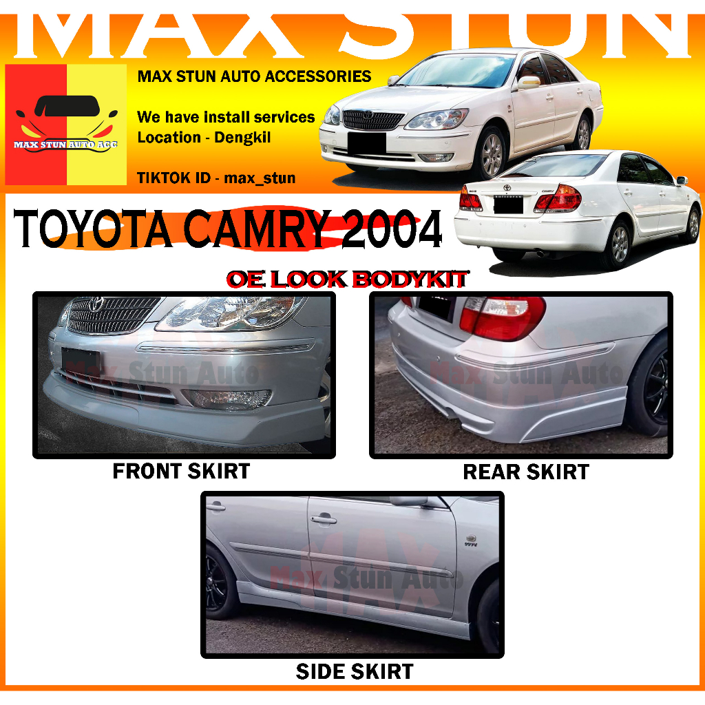 TOYOTA CAMRY ACV30 FACELIFT 2004-2005 OE BODYKIT BUMPER SKIRGT LIP WALD ...