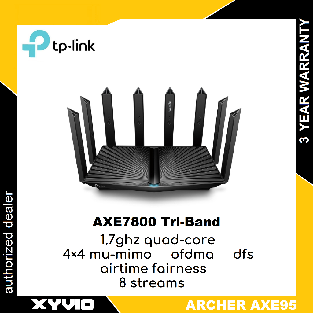 TP-LINK Archer AXE95 AXE7800 Tri-Band Wi-Fi 6E Router | Shopee Malaysia
