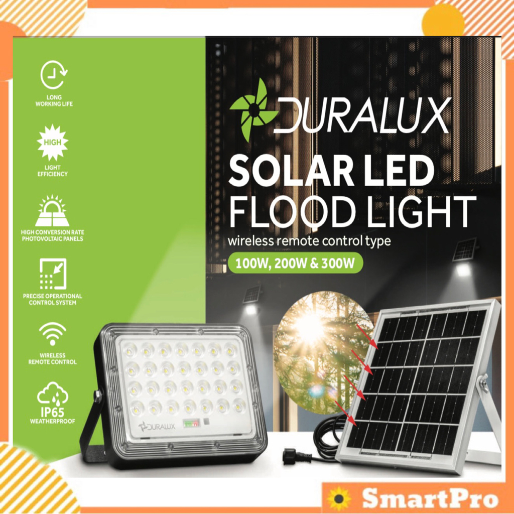 IP65 Duralux Solar Led Flood Light 100W 200W 300W Solar Led Sport Light ...