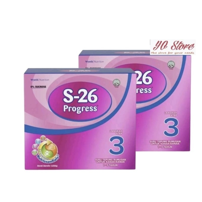 Wyeth S26 Progress Step 3 1.65kg x 2 boxes (1 years & above) | Shopee ...