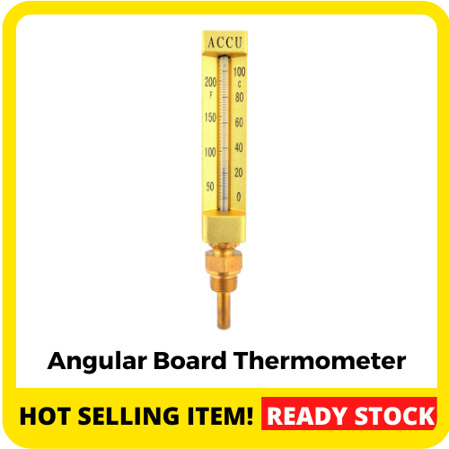 Brass Straight Type Connection Angular Board Thermometer | Shopee Malaysia