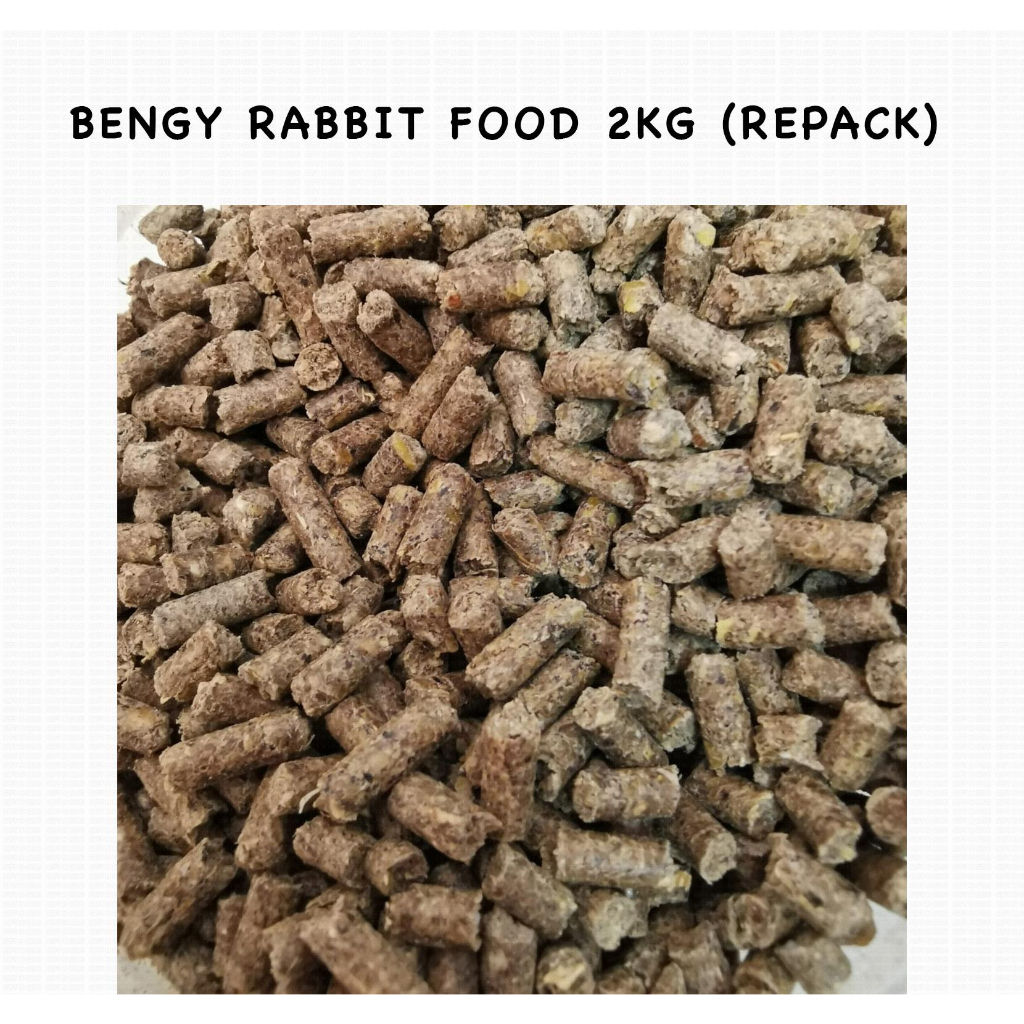 Bengy Premium Rabbit Food Makanan Arnab Pellets Repack (2KG) | Shopee ...