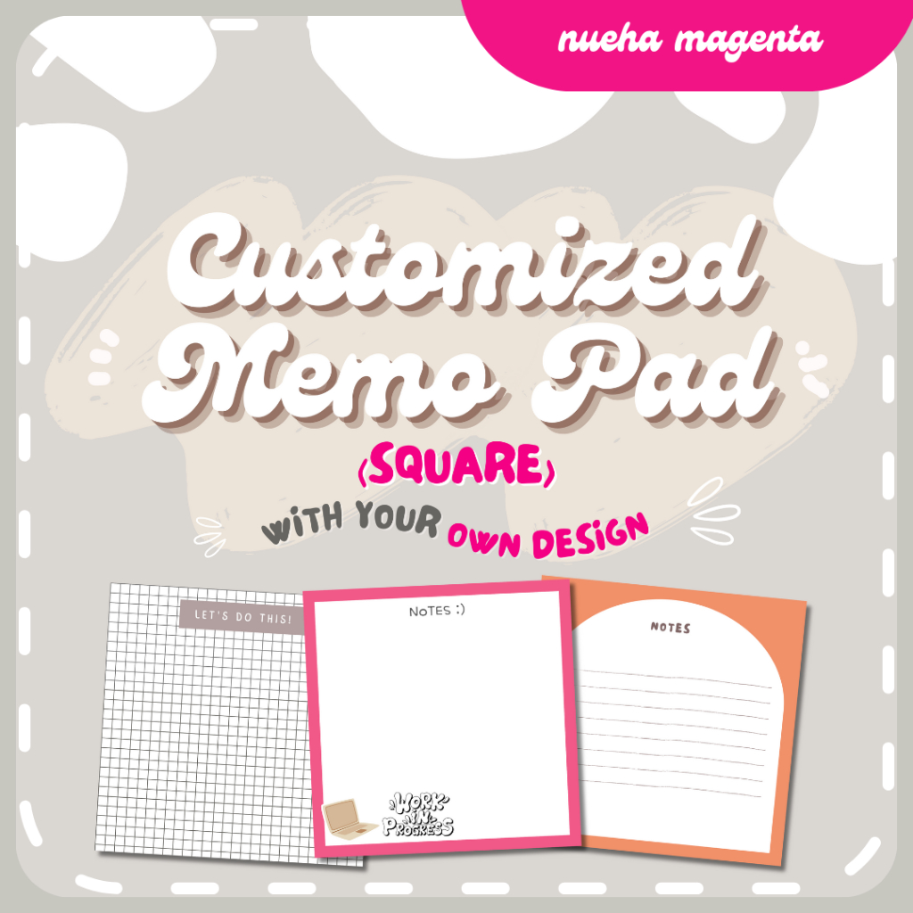 [MAGENTA] Customize Memo Pad | Shopee Malaysia